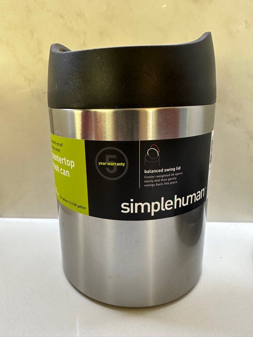 Simplehuman Countertop Bin, Furniture & Home Living, Cleaning ...