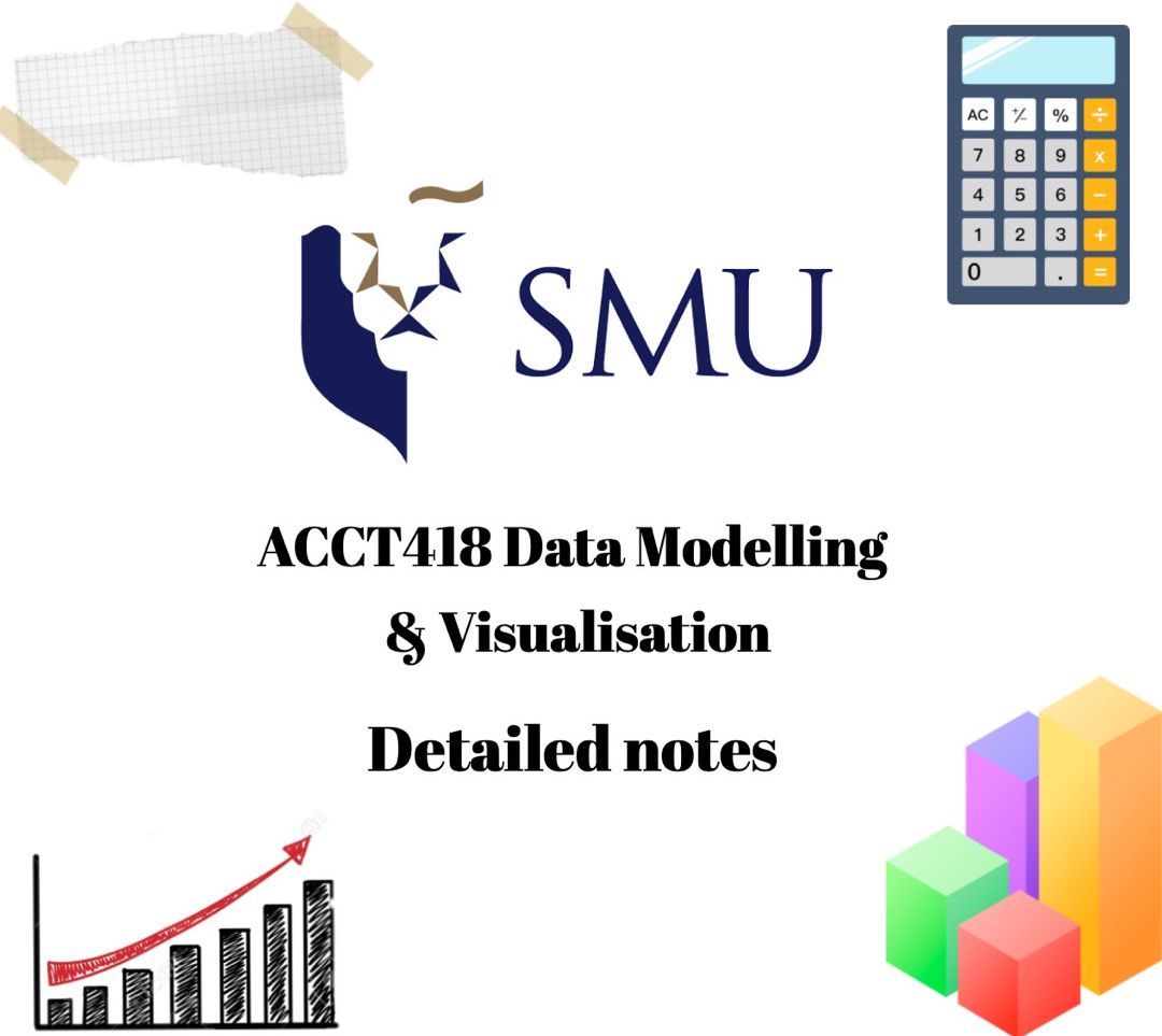 SMU Data Modelling & Visualisation Notes, Hobbies & Toys, Books ...