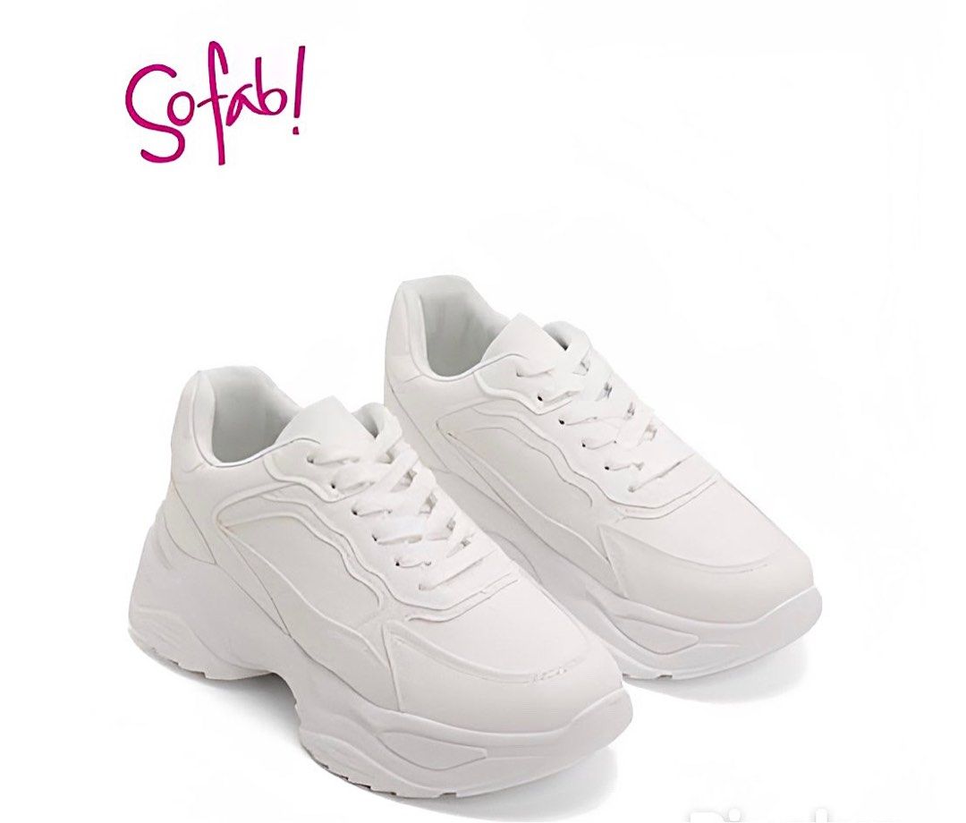 So Fab Kobe lace up sneaker chunky shoes, Women's Fashion, Footwear ...
