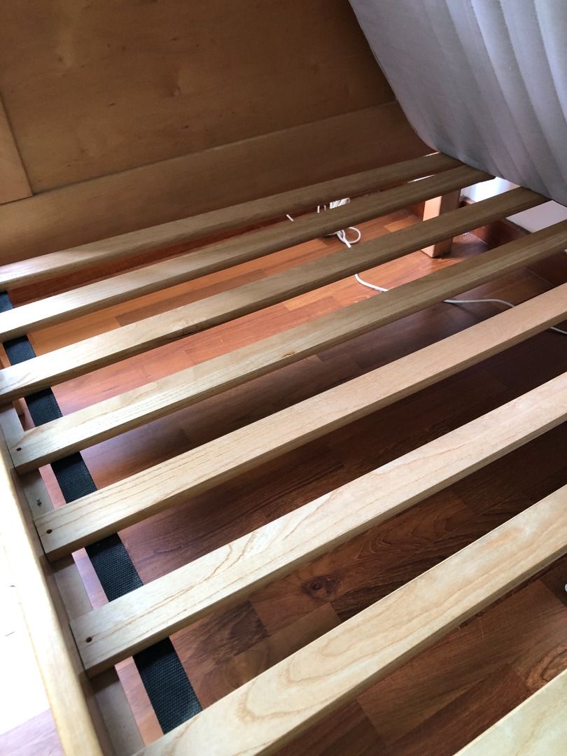 Solid Maple Wood Twin Size Bunk Beds, Furniture & Home Living ...
