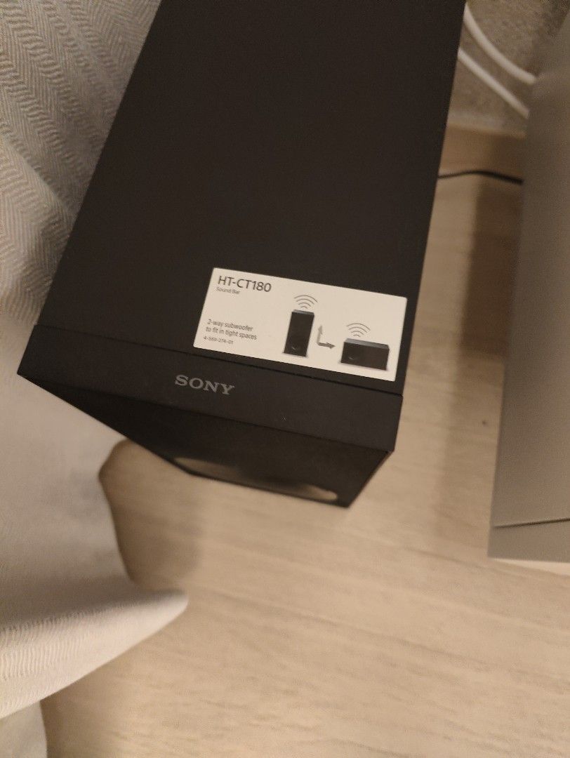 Sony ct-180 soundbar and subwoofer, 音響器材, Soundbar、揚聲器、藍牙喇叭、耳擴 - Carousell