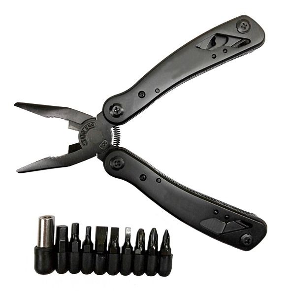 Spring 10 Multi Tool Plier With 9 Screw Driver Bit Set, Sports ...