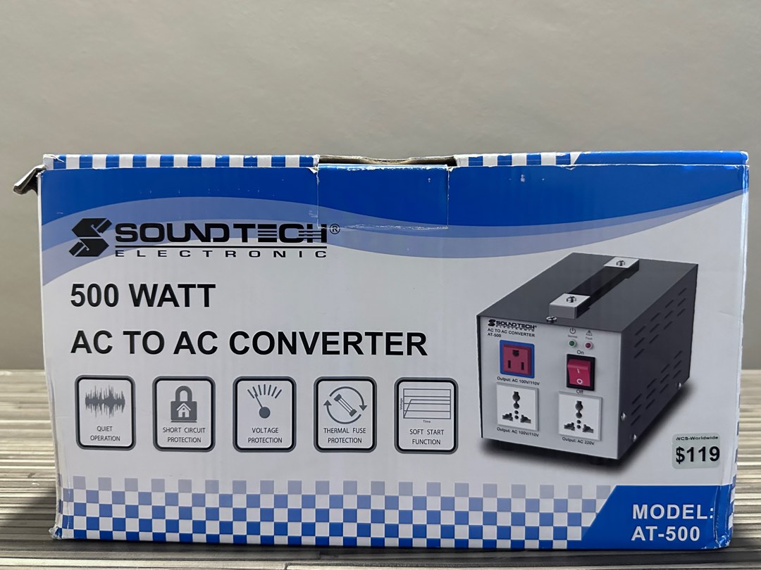 Step-up and Step Down Transformer 600W : 230V to 110V, TV & Home ...