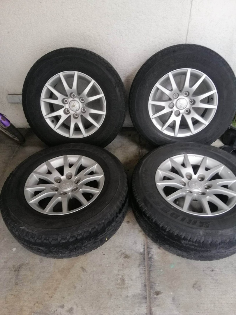 STOCK MAGS and TIRES for MONTERO GEN2, Car Parts & Accessories, Mags ...