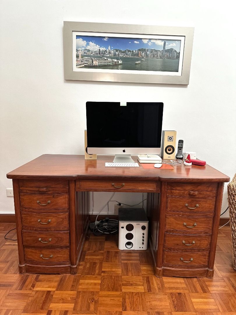 Stylish Office desk made of very solid Indian Rosewod, Sheesham and ...