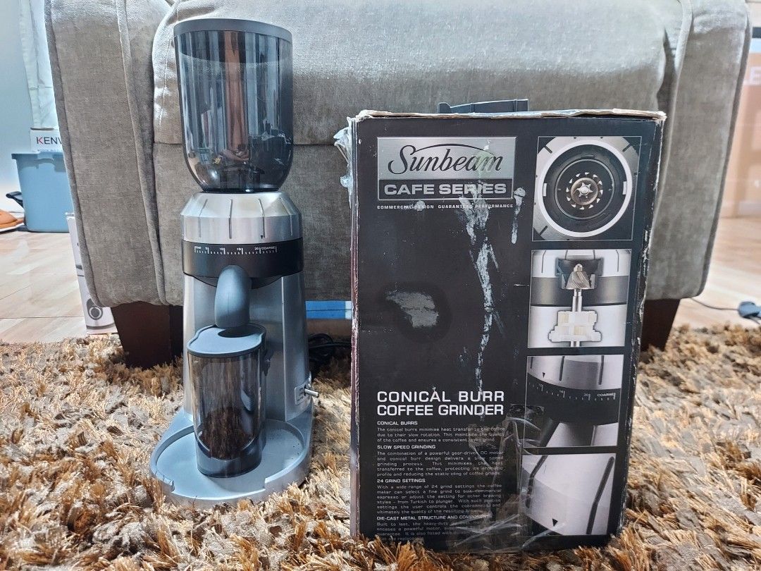Sunbeam Conical Burr Coffee Grinder, TV & Home Appliances, Kitchen ...