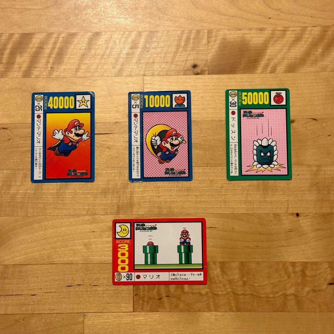 Super Mario World CARD Nintendo Japan SFC SNES 1991 GAME RETRO, Hobbies ...