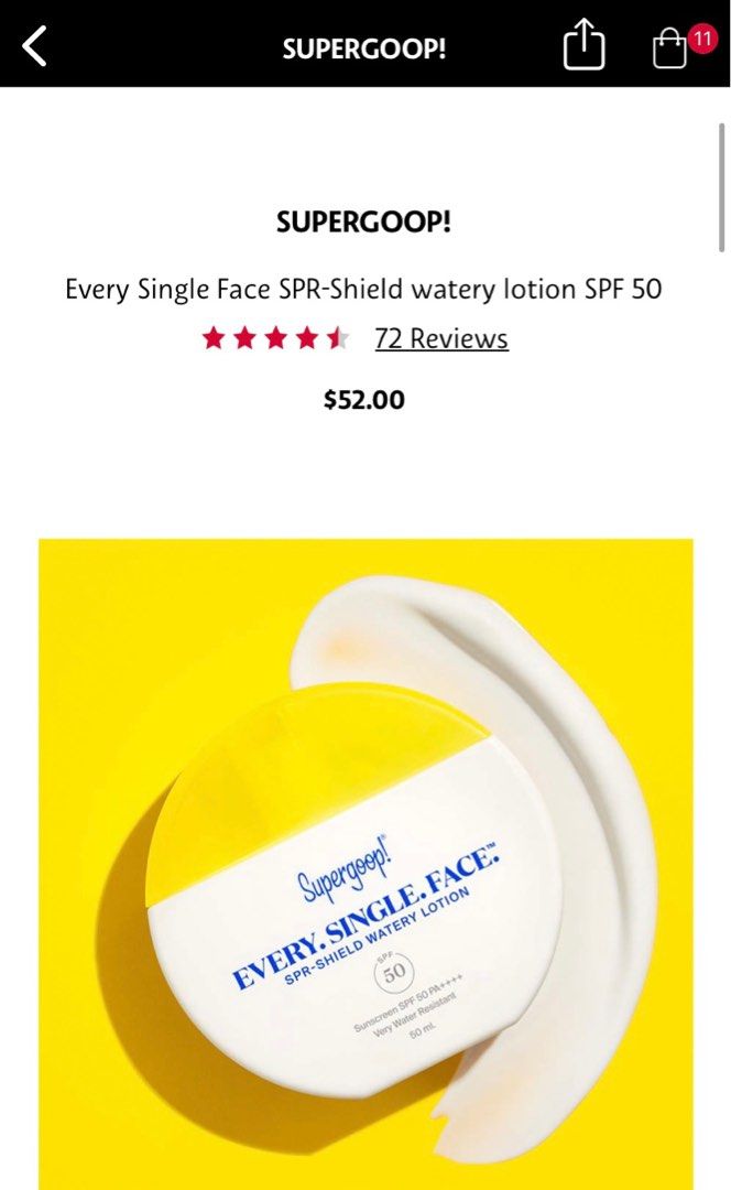 Supergoop! Sunscreen SPF 50 PA++++, Beauty & Personal Care, Face, Face ...