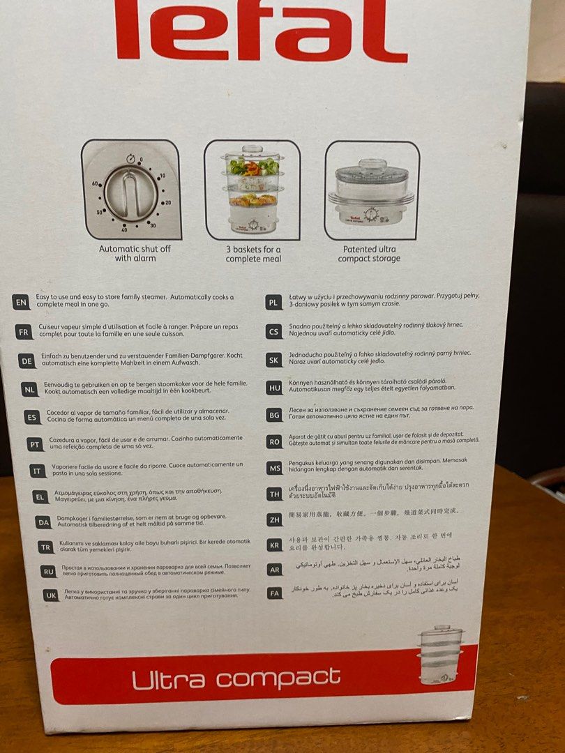 Tefal ultra compact food steamer, TV & Home Appliances, Kitchen ...