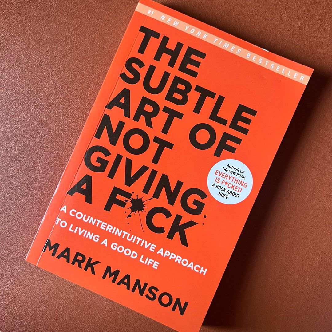 The Subtle Art of Not Giving A Fck by Mark Manson, Hobbies & Toys ...
