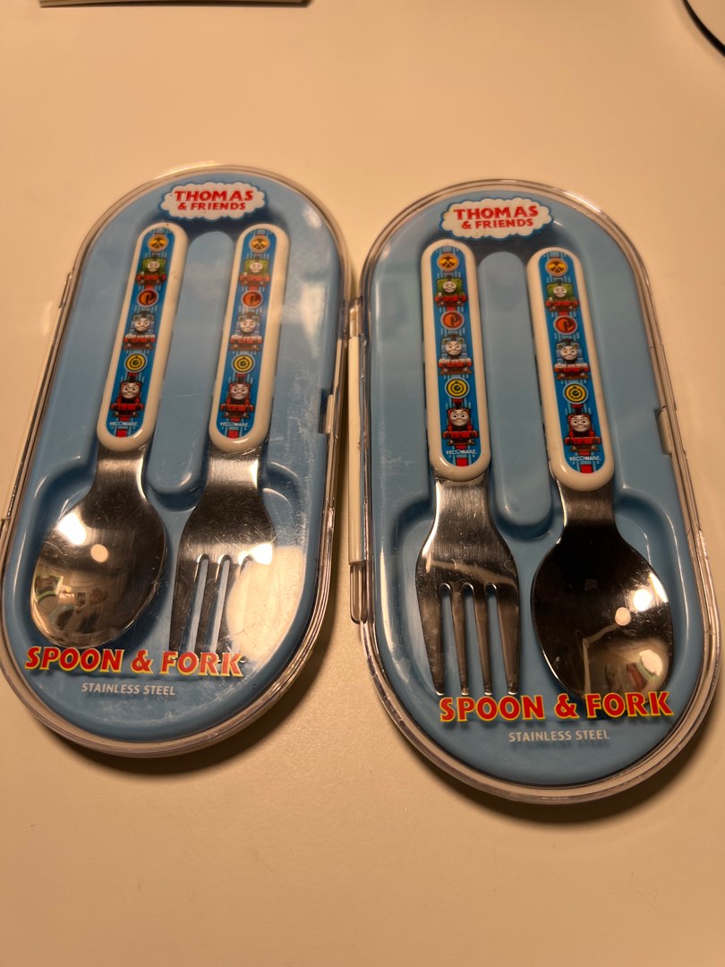 Thomas & Friends Spoon & Fork Set x2, Babies & Kids, Nursing & Feeding ...