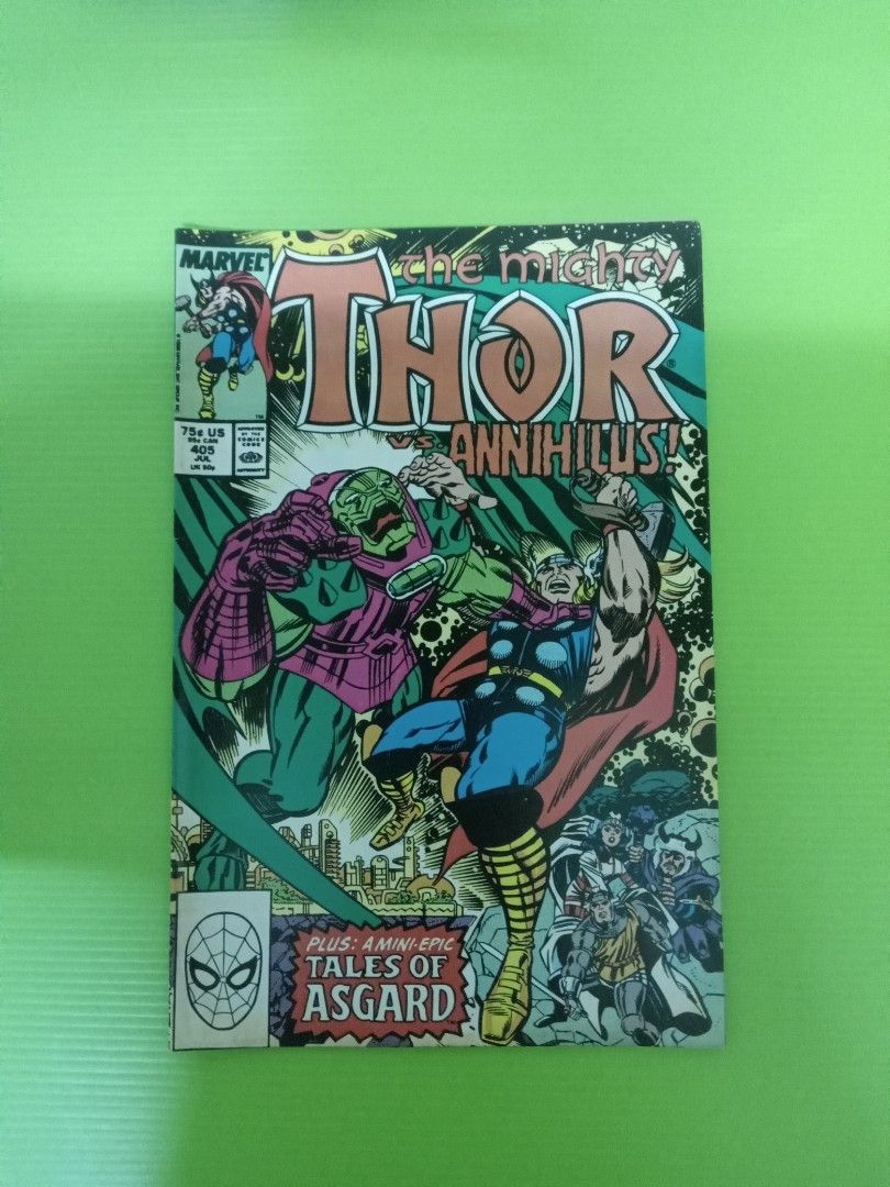 Thor #405 ( Ron Frenz - Cover Art ) Marvel Copper Age Issue, Hobbies ...