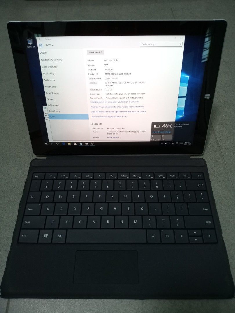 Microsoft Surface 3 LTE, Computers & Tech, Laptops & Notebooks on Carousell