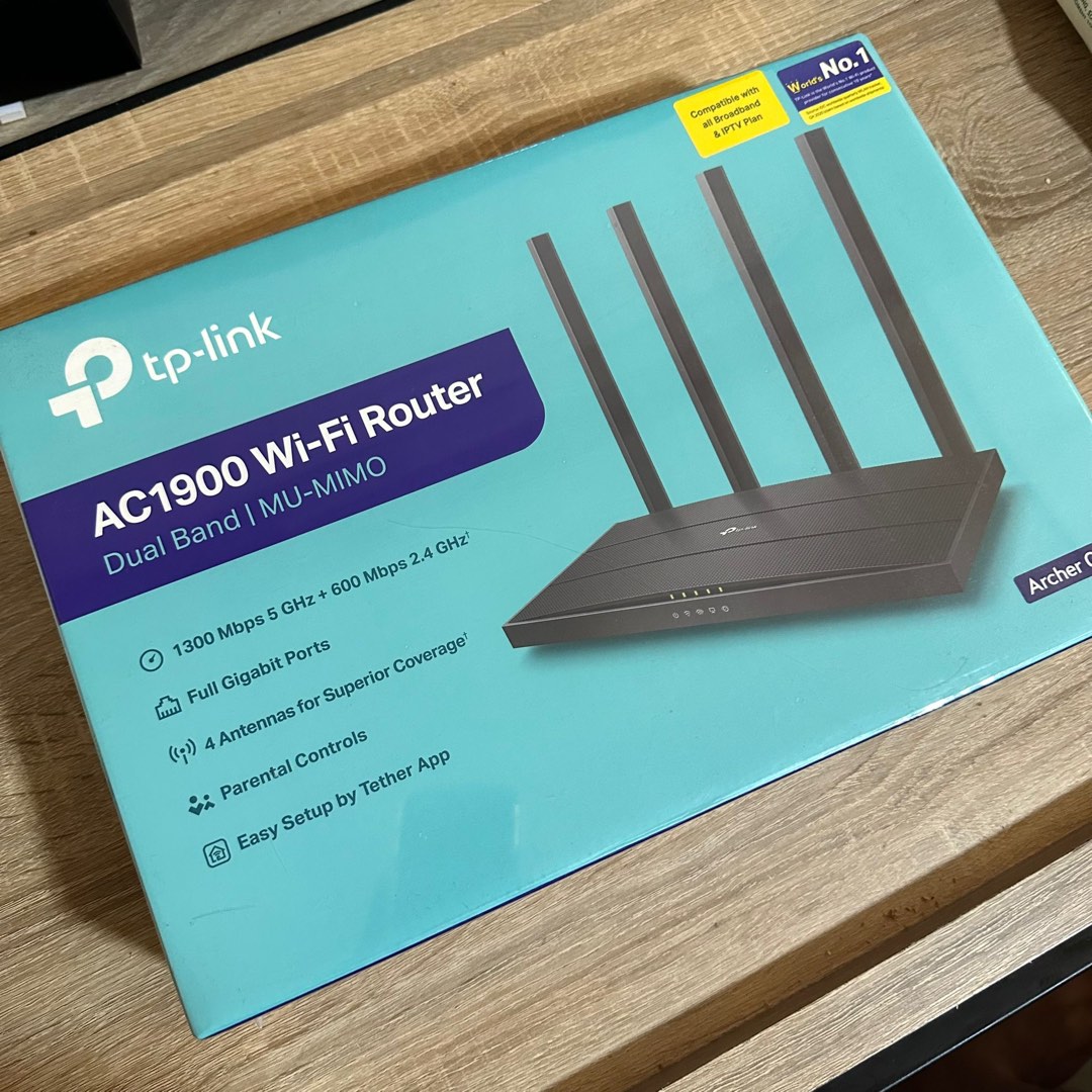 TP-Link AC1900 Wi-Fi Router Dual Band, Computers & Tech, Parts ...