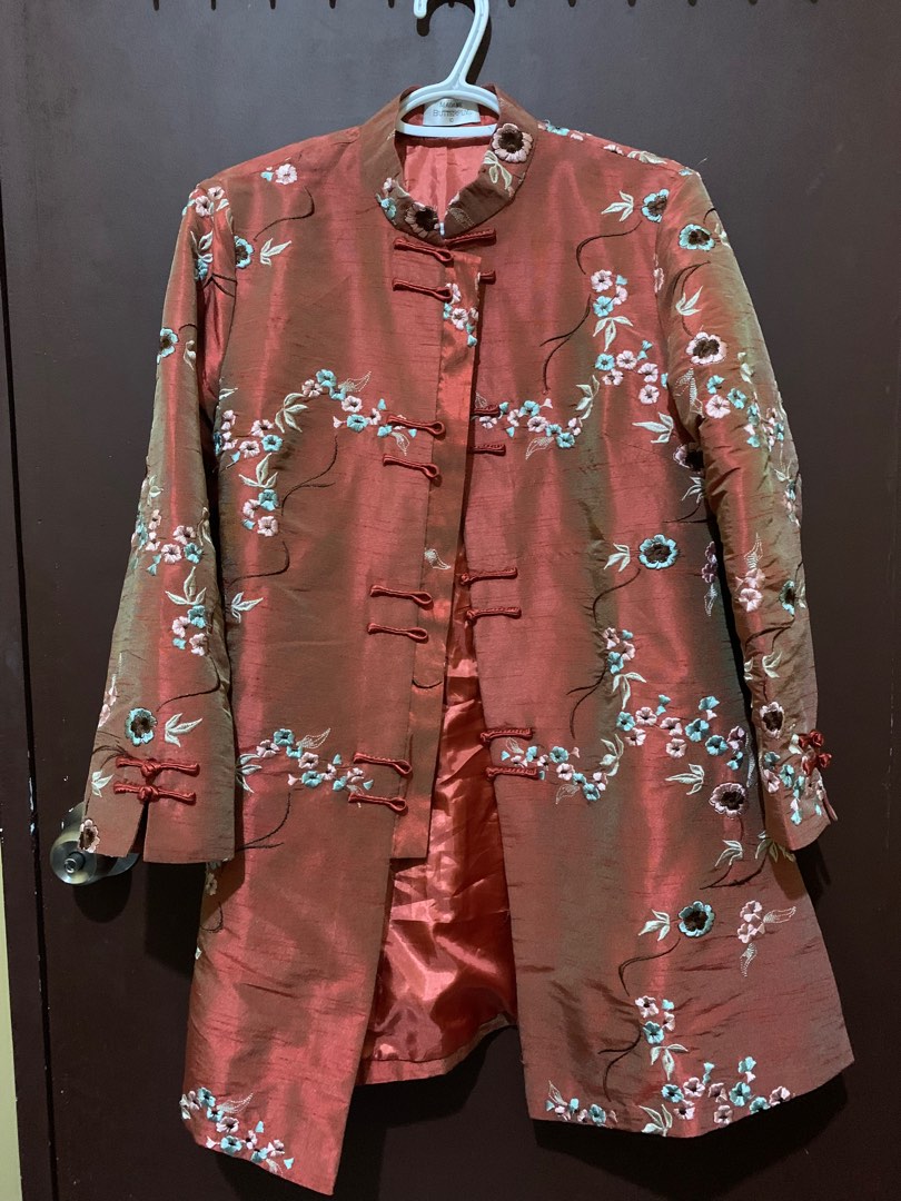 Traditional chinese long coat on Carousell