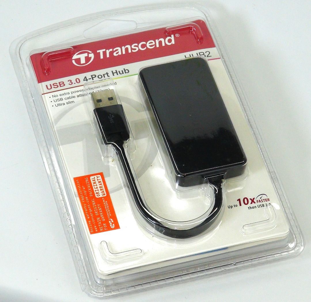 TRANSCEND USB 3 0 4 Port Hub Computers Tech Parts Accessories Cables Adaptors On Carousell