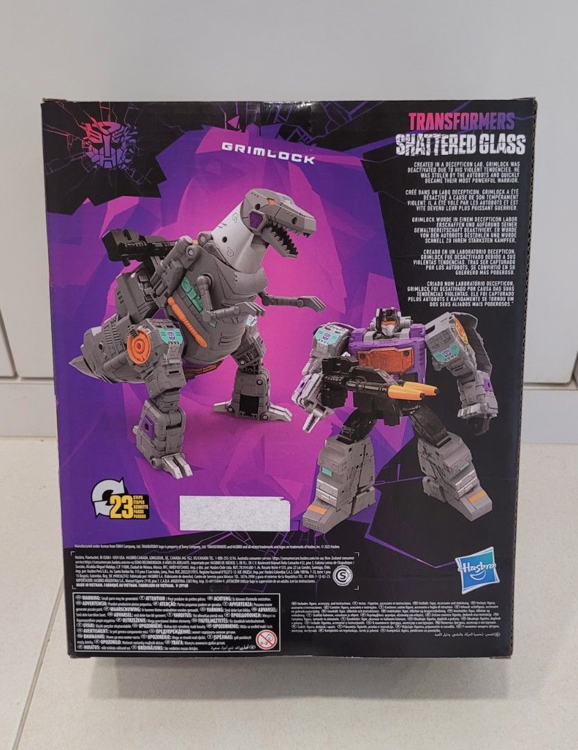 Transformers leader class shattered glass Grimlock dinobot trypticon ...