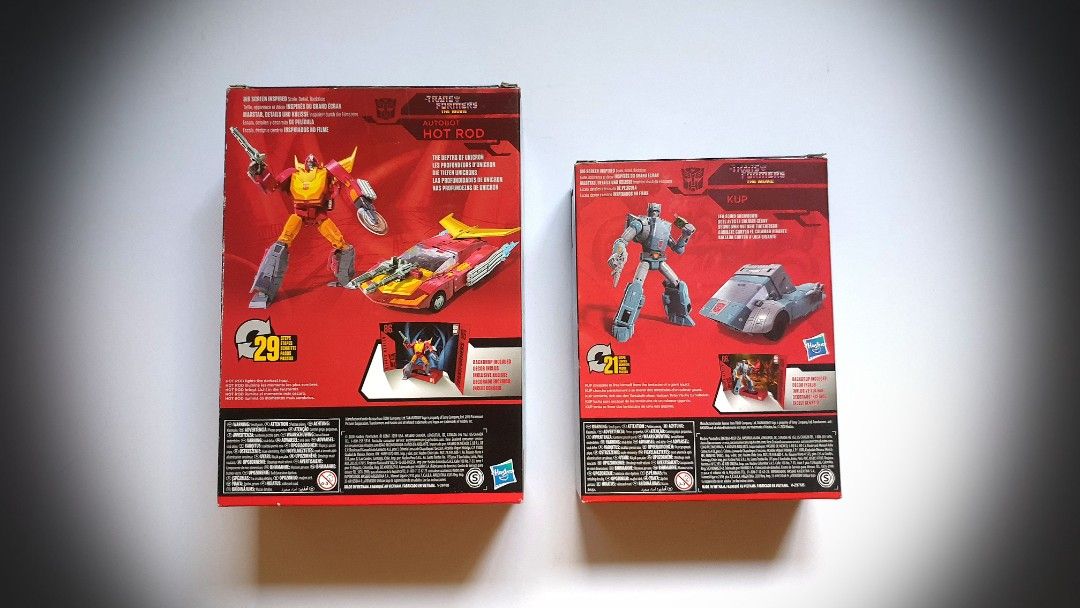 Transformers Studio Series 86 SS86 Voyager Hot Rod and Deluxe Kup G1 ...