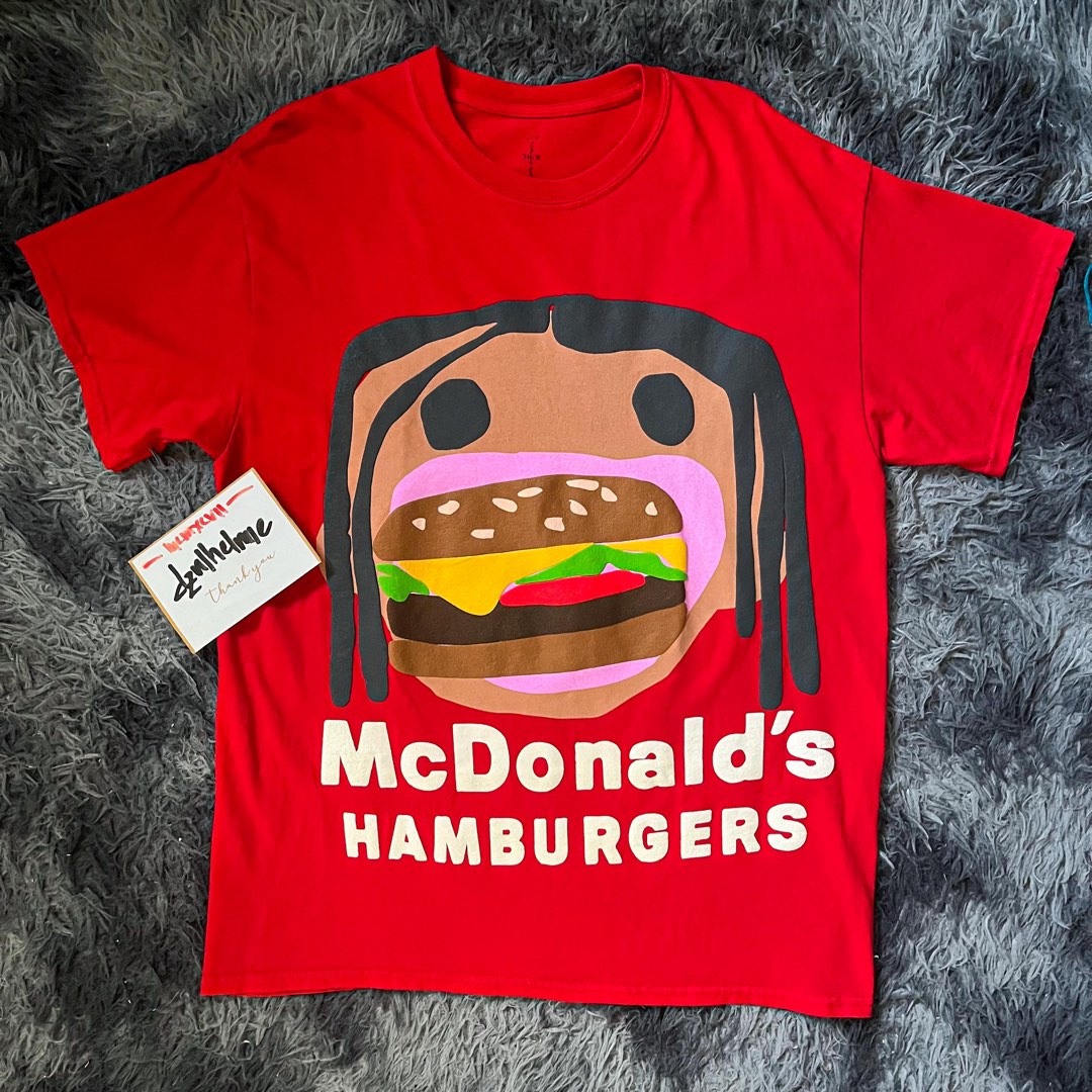 Travis Scott Cactus Jack x CPFM x McDonalds Tee, Men's Fashion, Tops ...