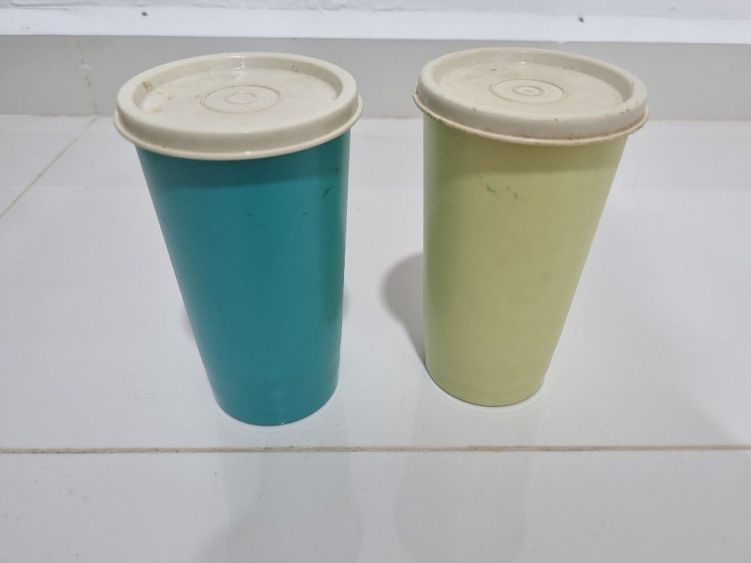 Tupperware cups with cover, Furniture & Home Living, Kitchenware ...