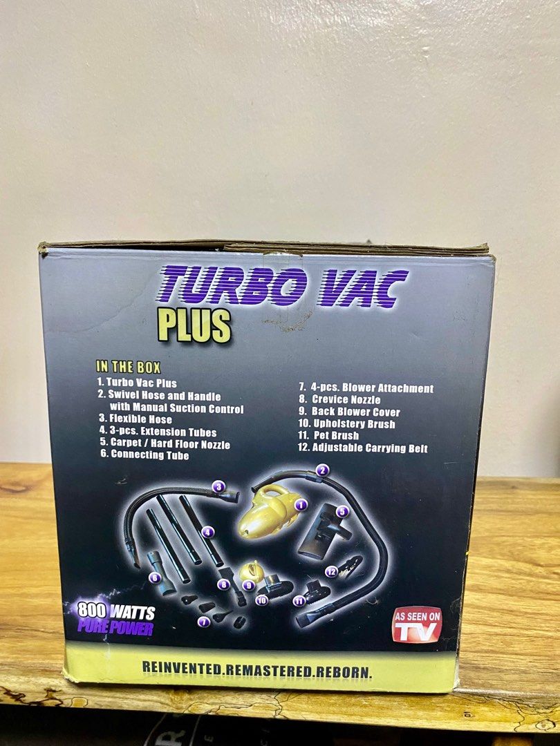 Turbo Vac Plus, TV & Home Appliances, Vacuum Cleaner & Housekeeping on ...