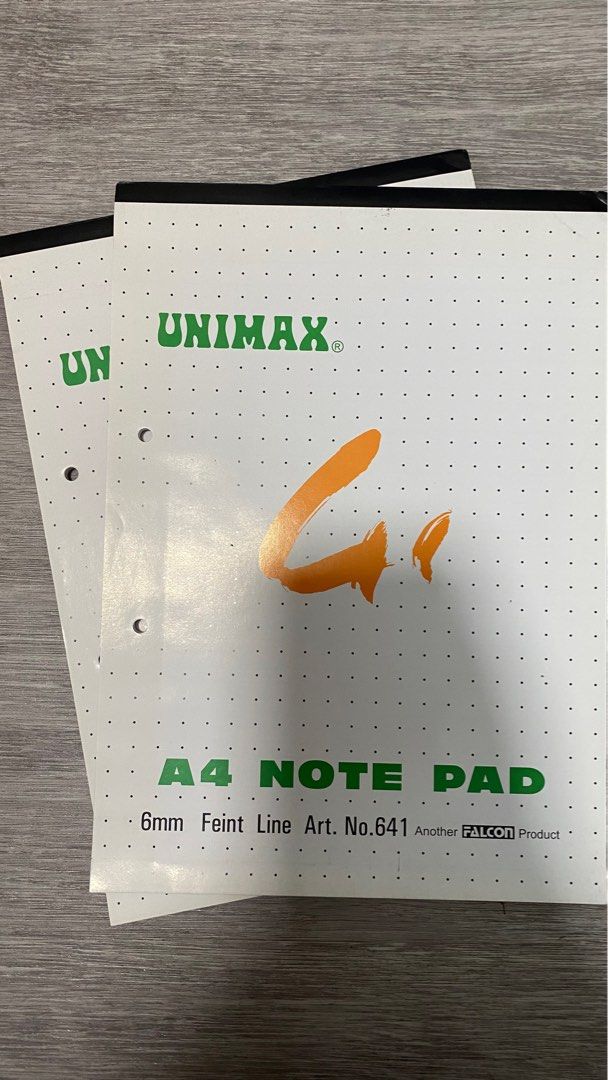 Unimax A4 Foolscap (2 pieces), Hobbies & Toys, Stationery & Craft, Stationery & School Supplies ...