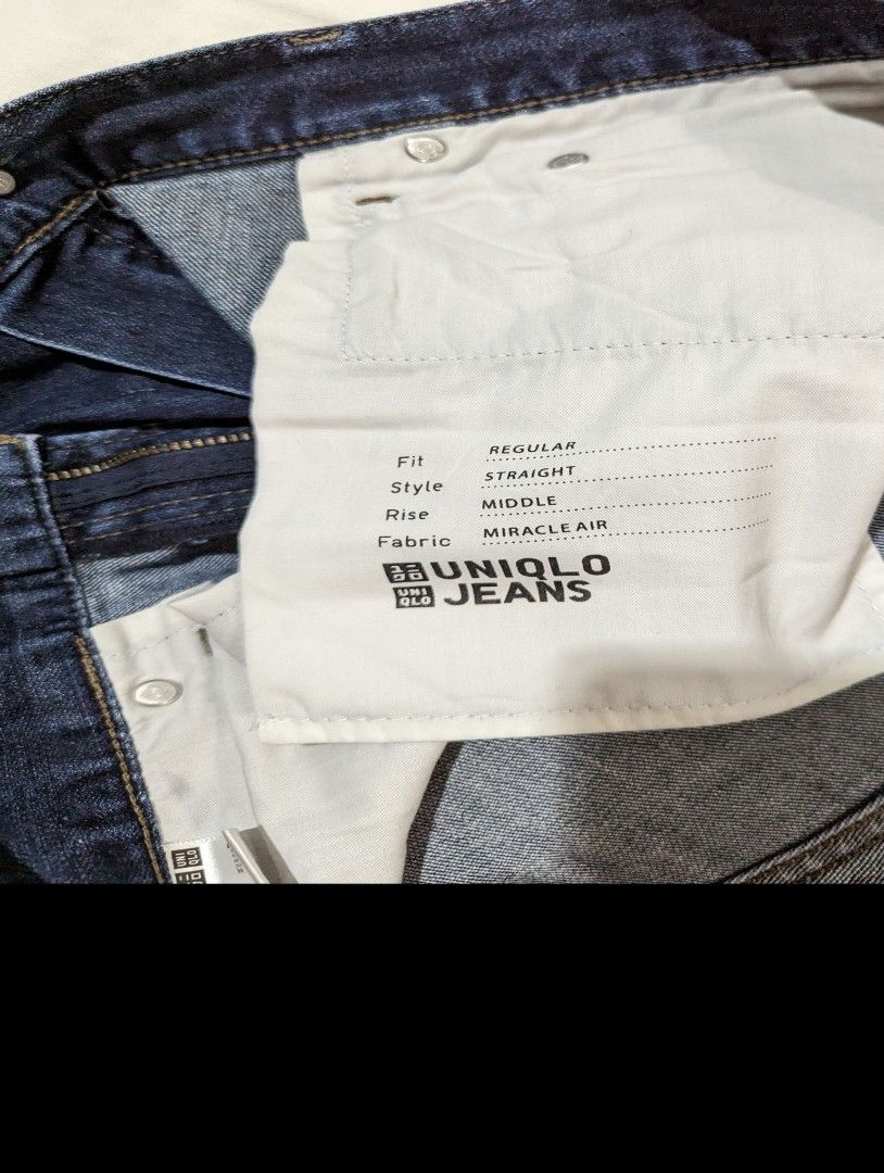Uniqlo Miracle Air Jeans 32in, Men's Fashion, Bottoms, Jeans on Carousell
