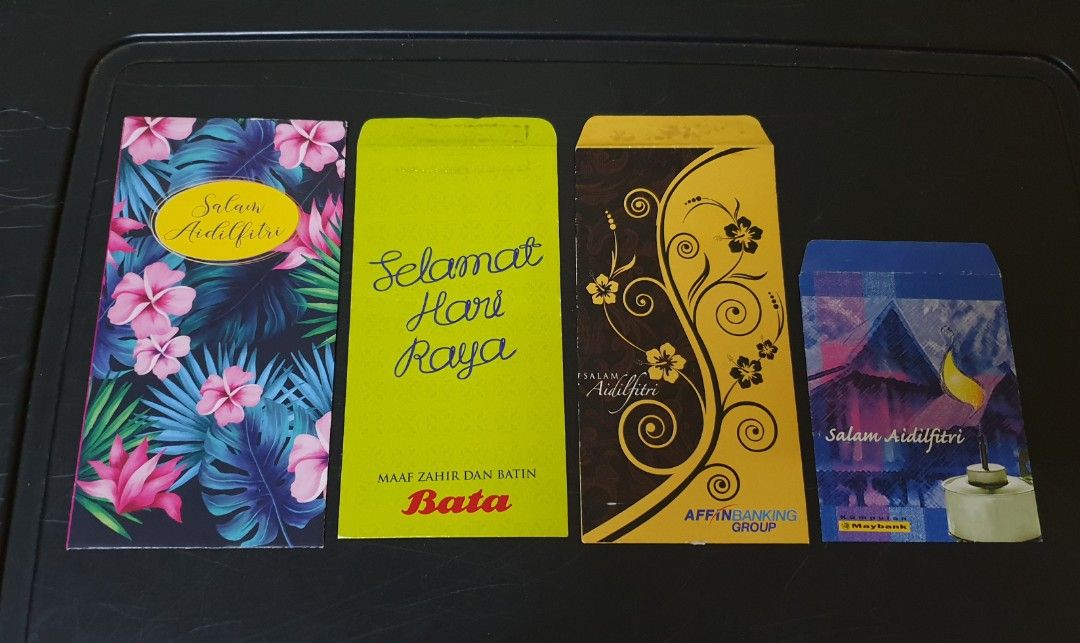 Used sampul duit raya SDR Sunsweet Bata Affin Bank Maybank rm5 semua ...