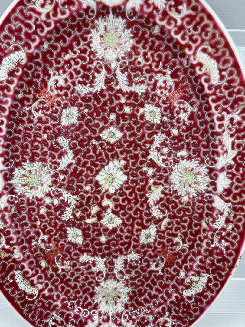 Vintage 1960s Chinese oval dish, Hobbies & Toys, Memorabilia ...