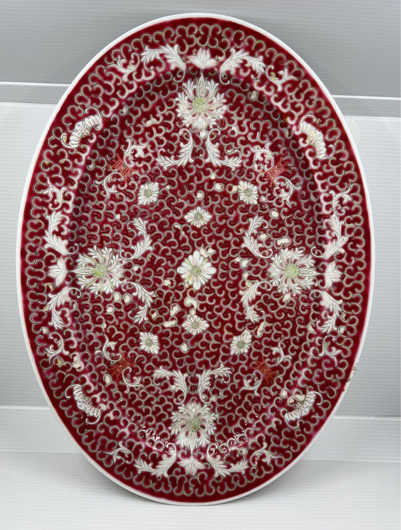 Vintage 1960s Chinese oval dish, Hobbies & Toys, Memorabilia ...