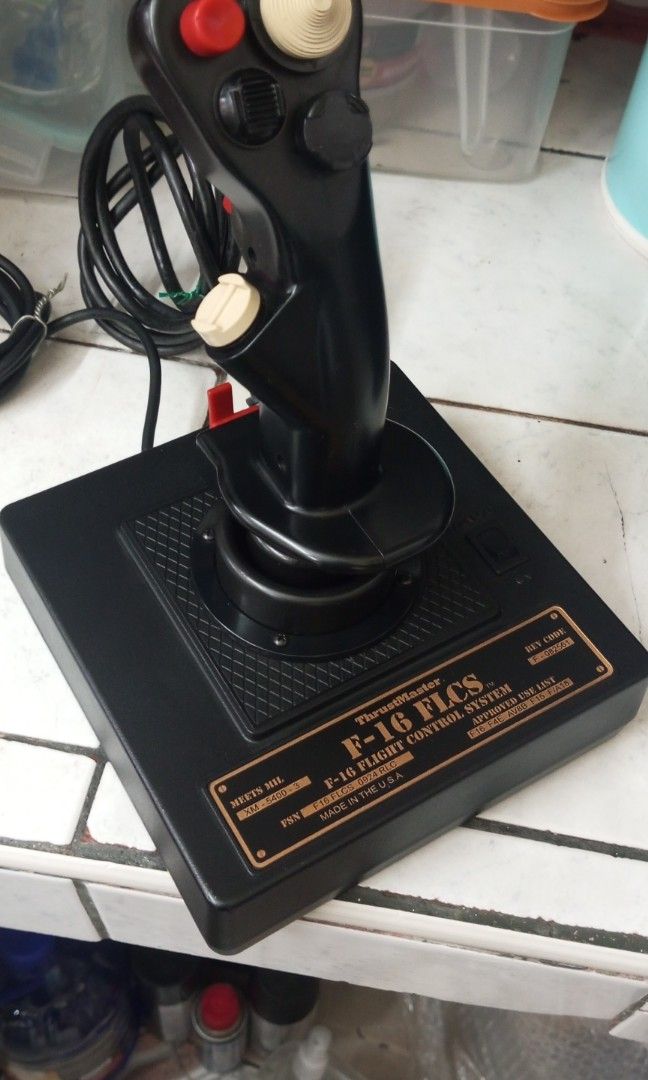 Vintage 90's Thrustmaster FLCS F-16 stick on Carousell