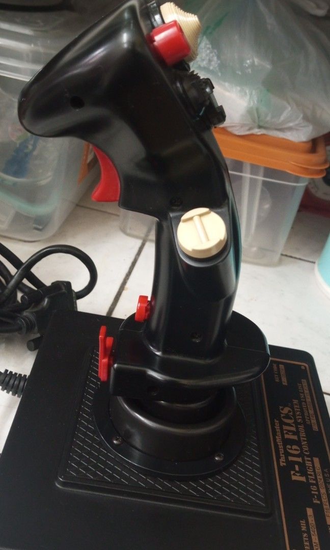 Vintage 90's Thrustmaster FLCS F-16 stick on Carousell