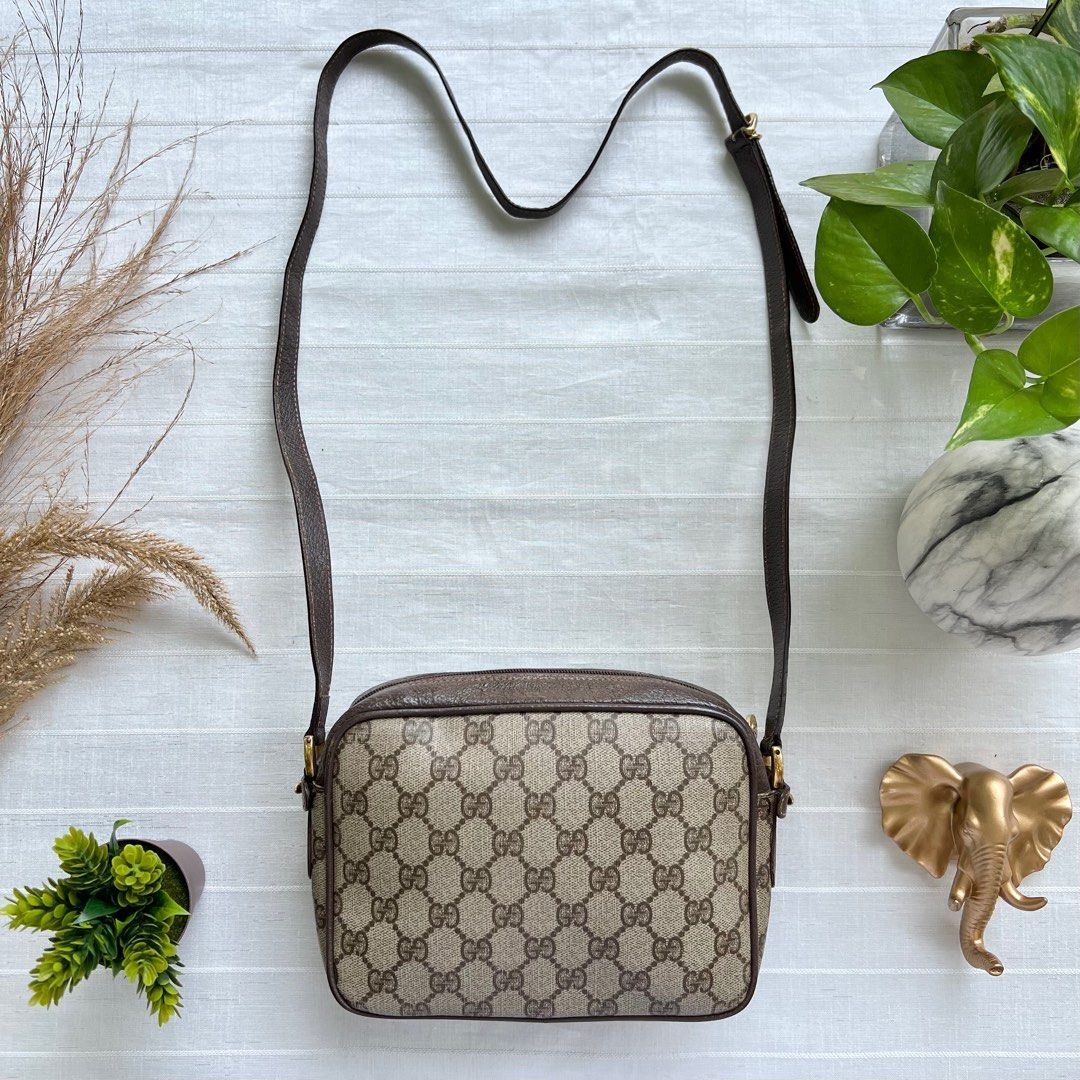 Vintage Gucci GG Supreme Coated Canvas Camera Bag, Luxury, Bags ...