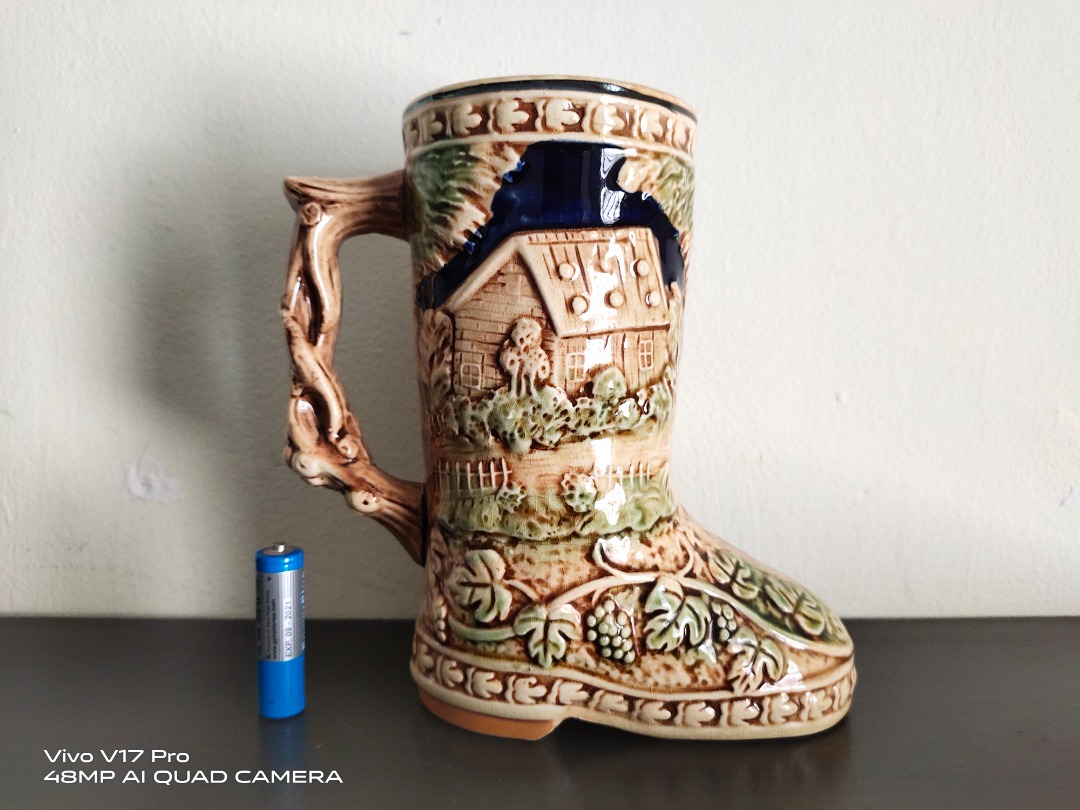 Vintage Japan Beer Stein Mug Boot, Furniture & Home Living, Kitchenware ...