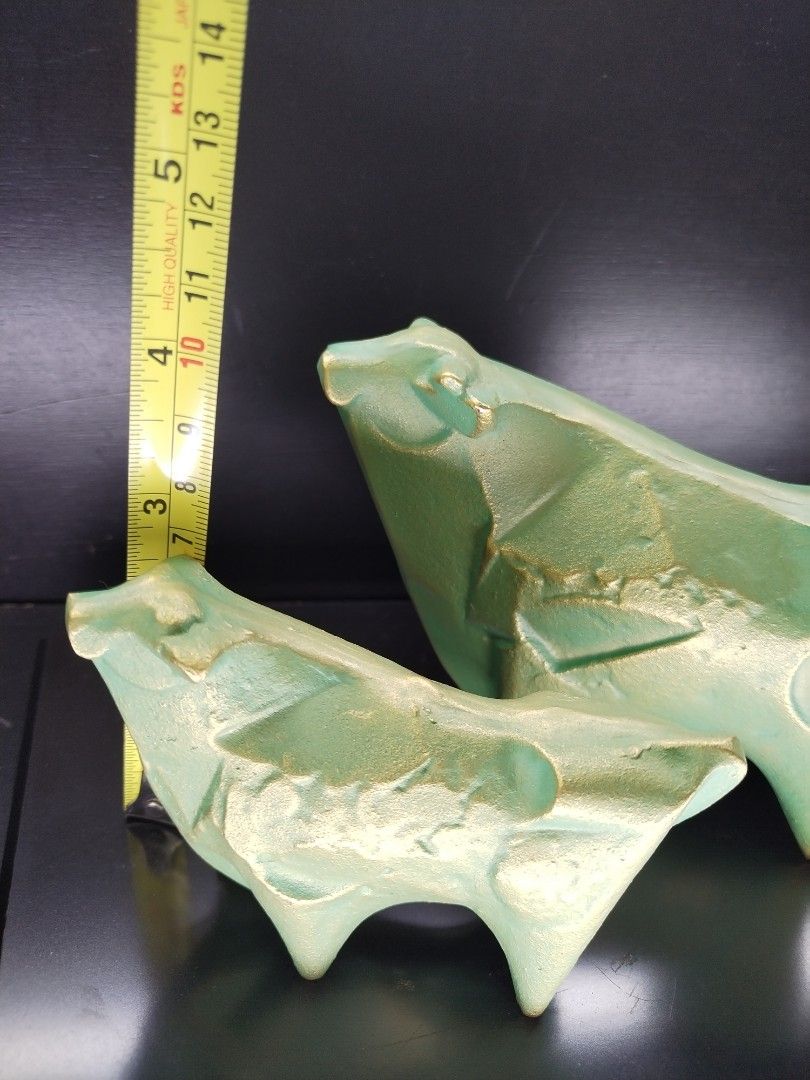 Vintage pair of cast iron bull and calf, Hobbies & Toys, Collectibles ...