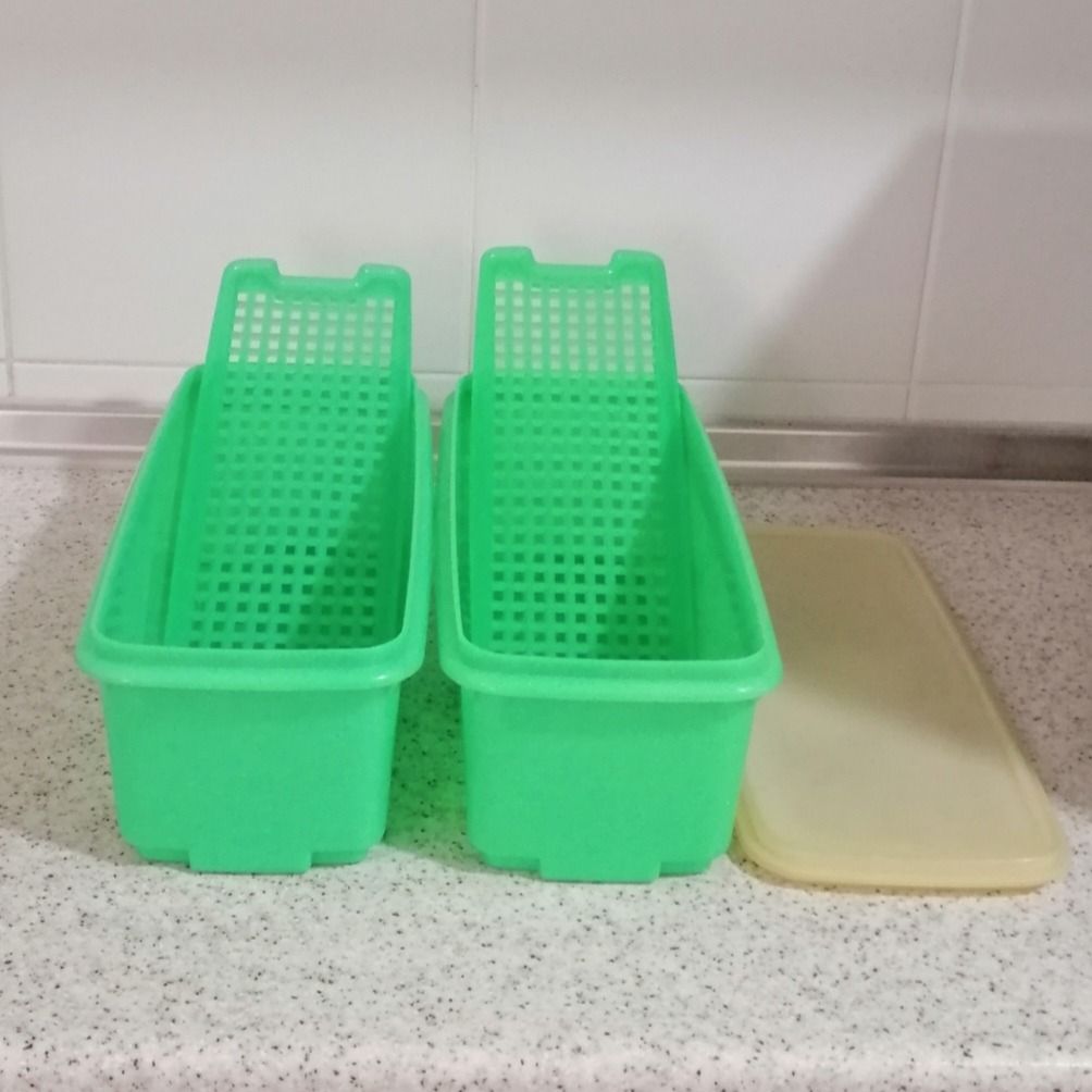 VINTAGE Tupperware Fresh Vegetables/Fruits Container with Grid ...