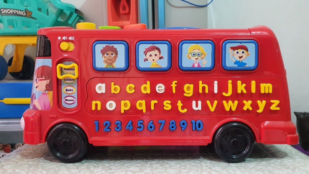 Vtech: Playtime Bus with phonics, Hobbies & Toys, Toys & Games on Carousell