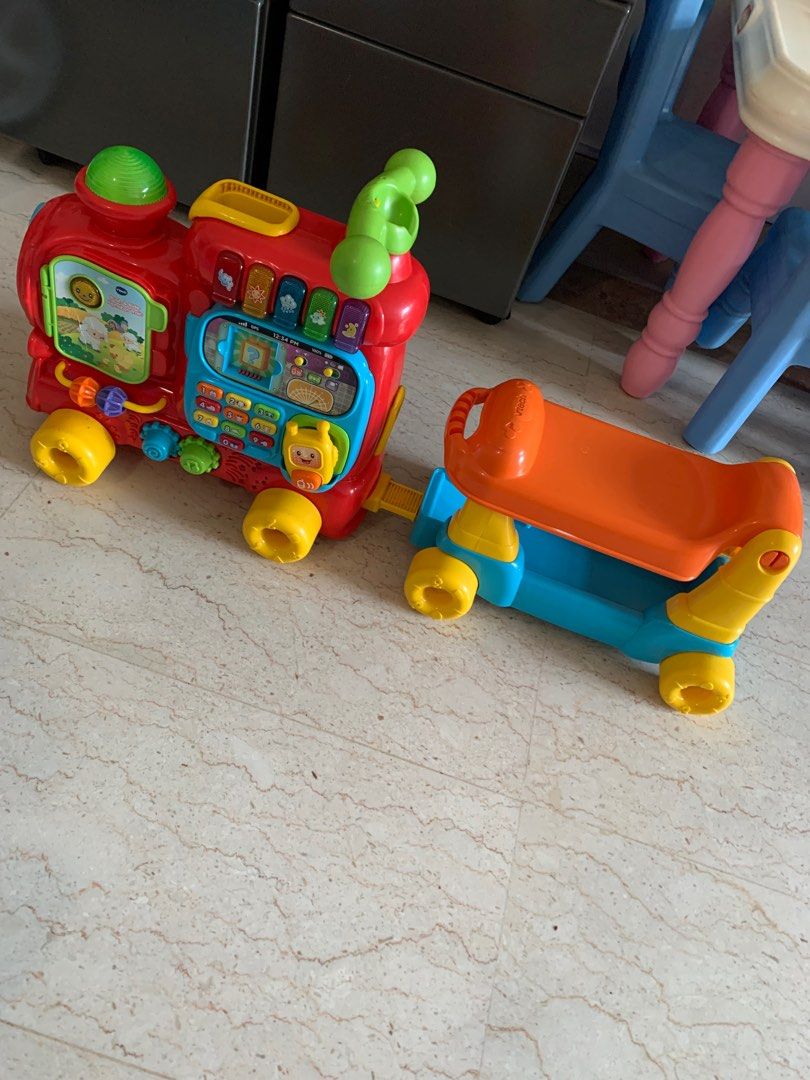 Vtech train ride on with sound, Hobbies & Toys, Toys & Games on Carousell