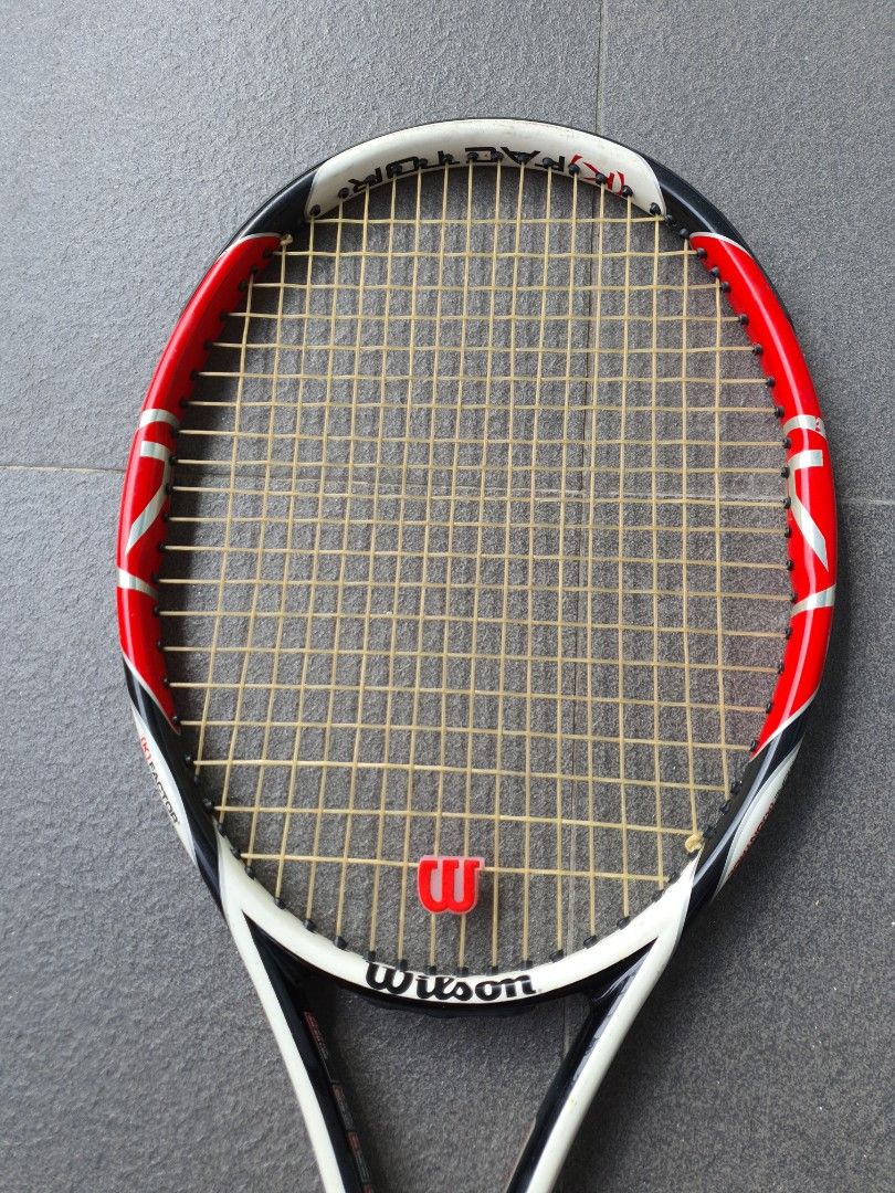 Wilson K Factor Tennis, Sports Equipment, Sports & Games, Racket & Ball ...