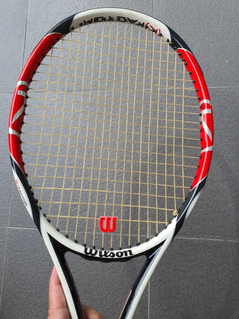 Wilson K Factor Tennis, Sports Equipment, Sports & Games, Racket & Ball ...