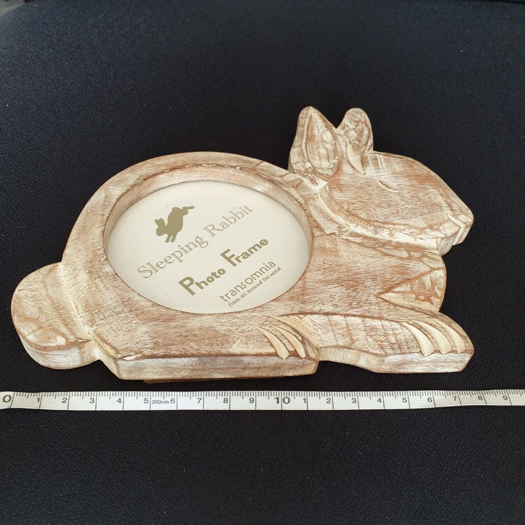 Wooden Sleeping Rabbit Photo Frame by Transomnia, Furniture & Home ...