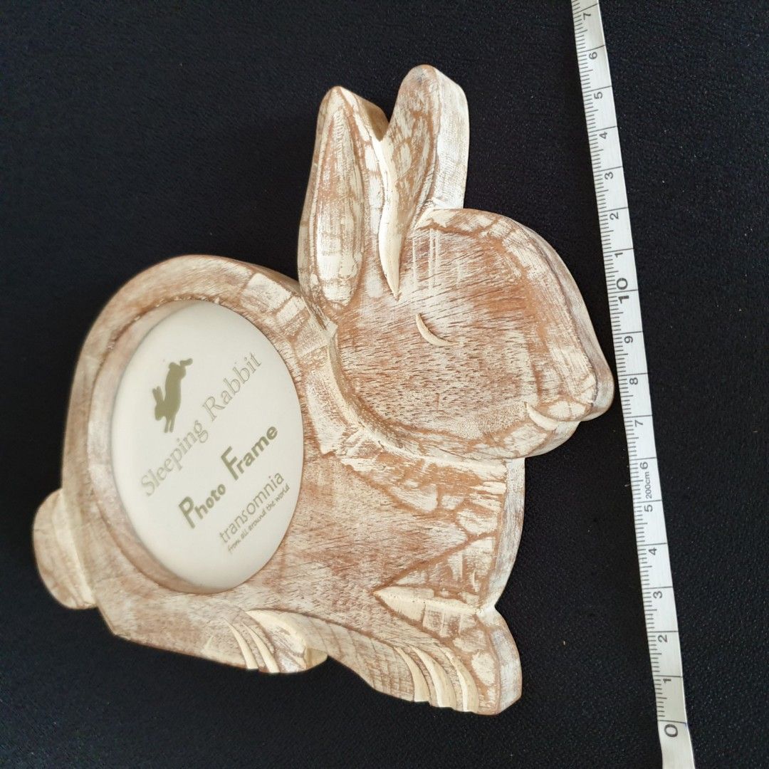 Wooden Sleeping Rabbit Photo Frame by Transomnia, Furniture & Home ...