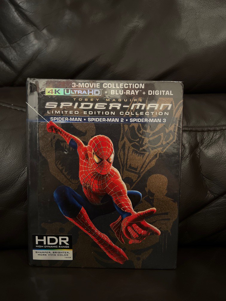 (OOP)(4K 3films) Spider-man Trilogy 4K : Limited Edition Digibook 4K UHD Ultra HD Blu-ray ...