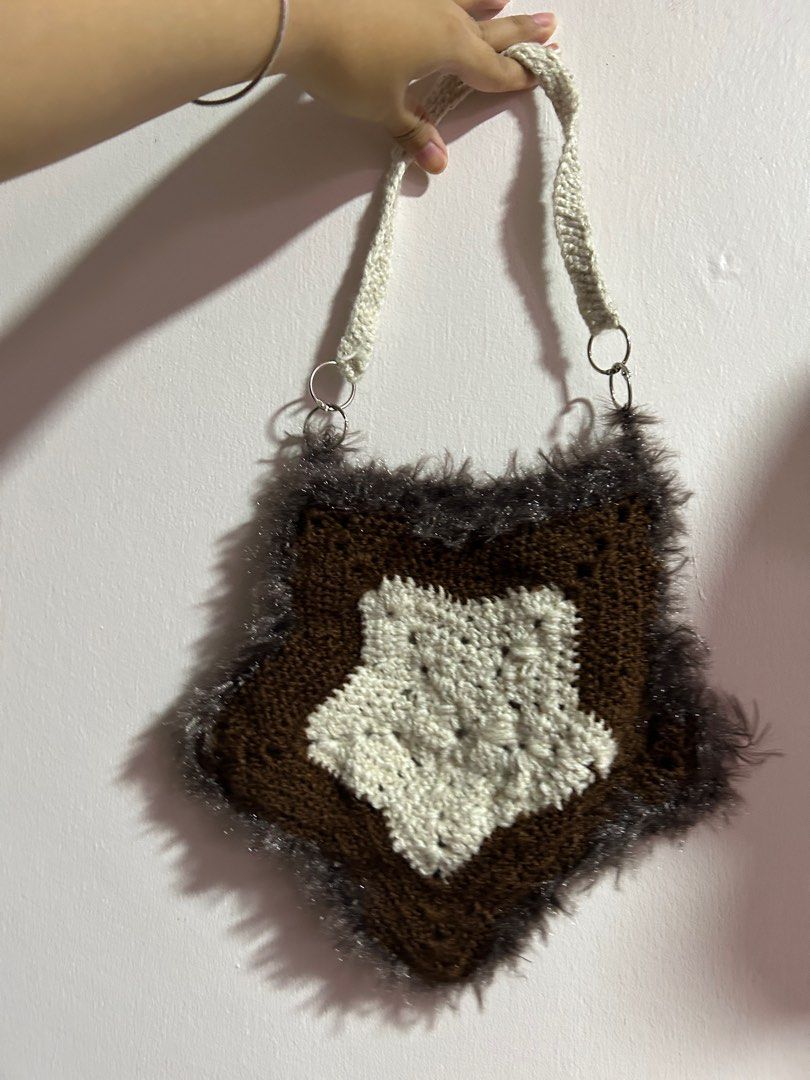 Y2K STAR CROCHETED BAG, Hobbies & Toys, Stationery & Craft, Handmade ...