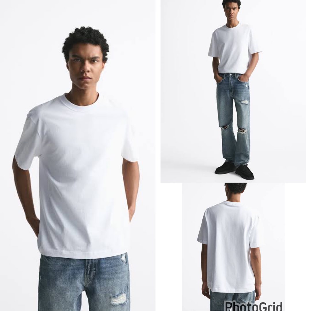 Zara Basic Heavy Weight T-Shirt, Women's Fashion, Tops, Shirts on Carousell