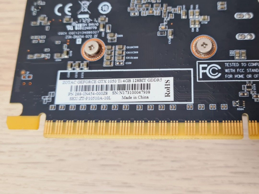 Zotac Geforce GTX 1050Ti 4GB graphics card GPU, Computers & Tech, Parts ...