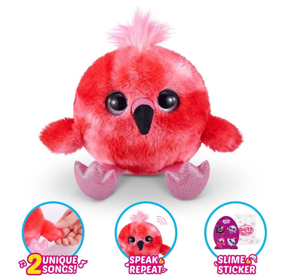 ZURU PETS ALIVE CHIRPY BIRD SPEAK & REPEAT INTERACTIVE DOLL, Hobbies ...