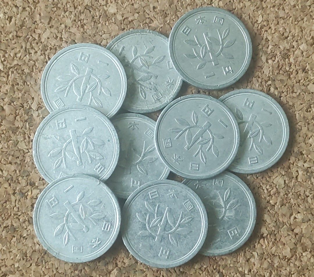 10pcs 1 Yen - Japan coins, Hobbies & Toys, Memorabilia & Collectibles ...