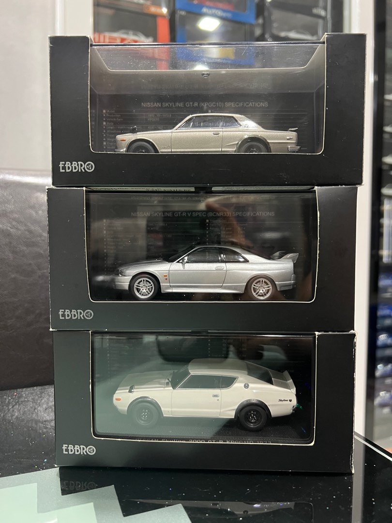1/43 EBBRO NISSAN SKYLINE (3 pcs), Hobbies & Toys, Toys & Games on Carousell
