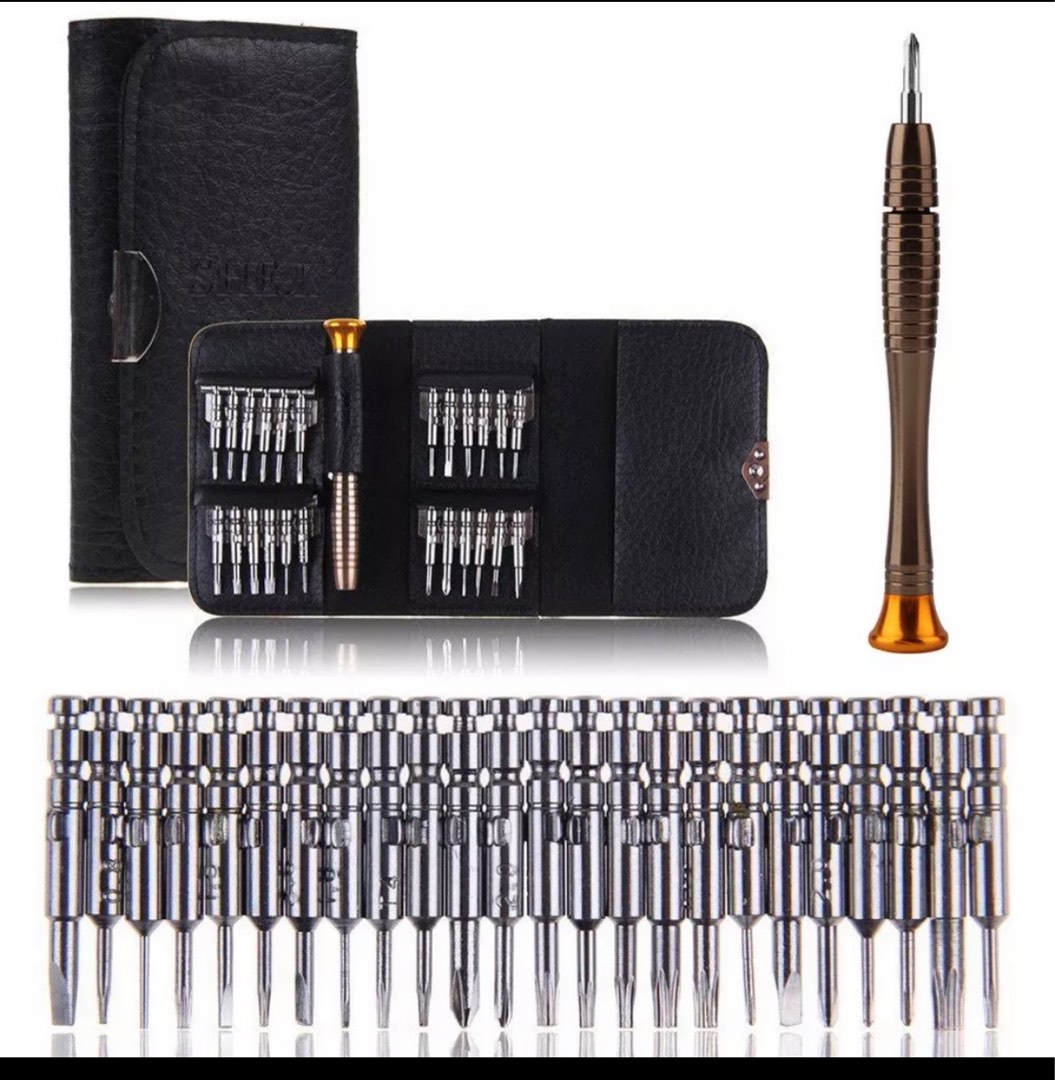 25 In 1 Multi Small Precision Hex Torx Star Mini Screwdriver Set Bits Repair Tool Kit, Computers ...